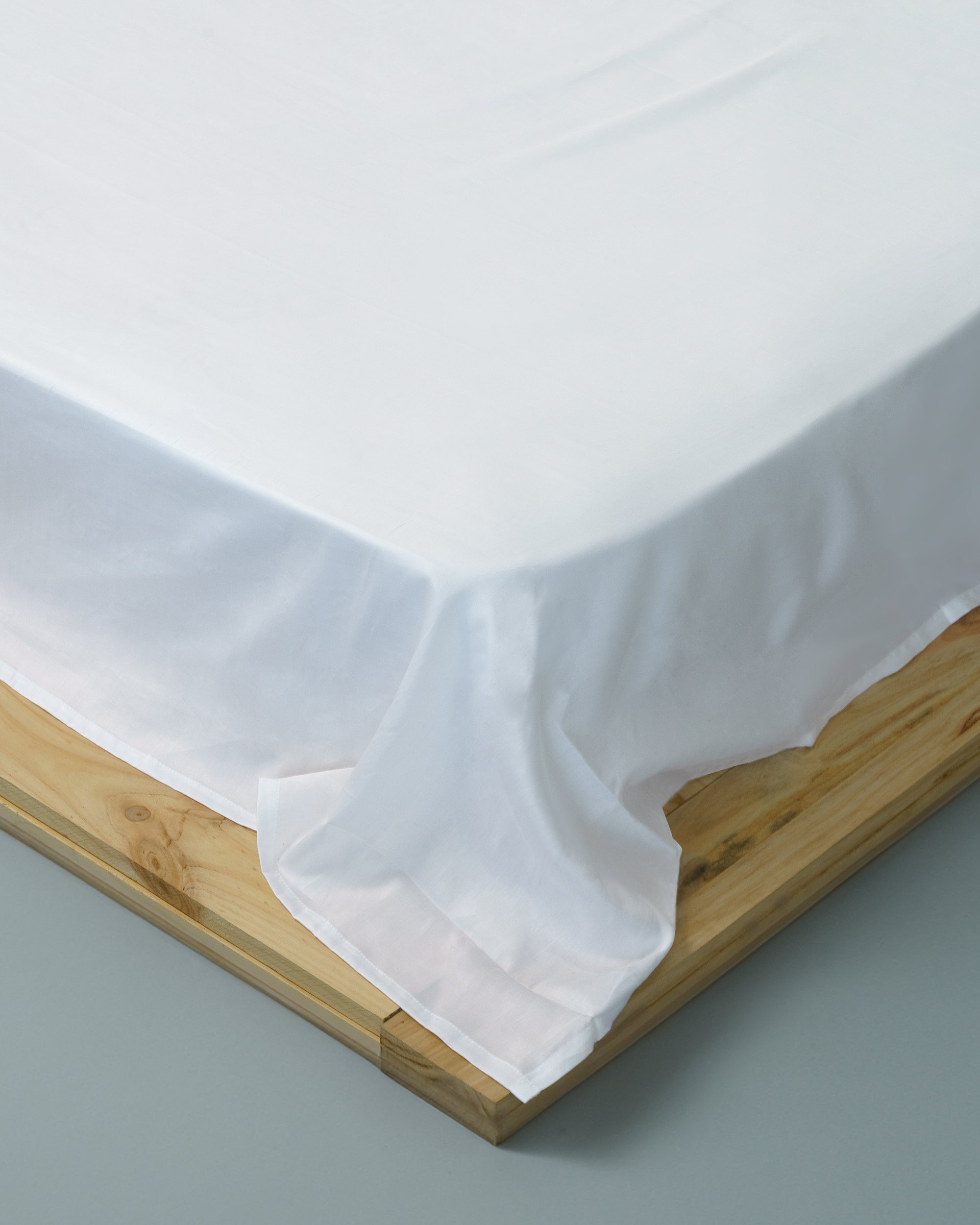 Flat sheet - 400 threads percale (White) – Marshmellow Fabrics